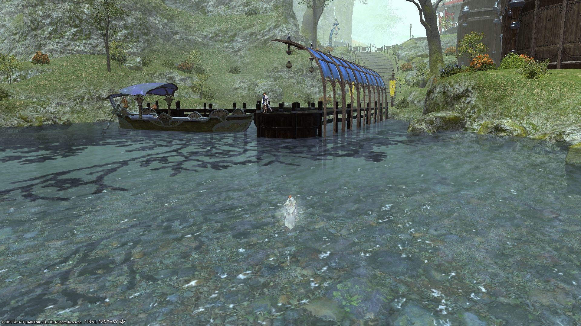 So much water in Shirogane, and you can't swim in it. : r/ffxiv