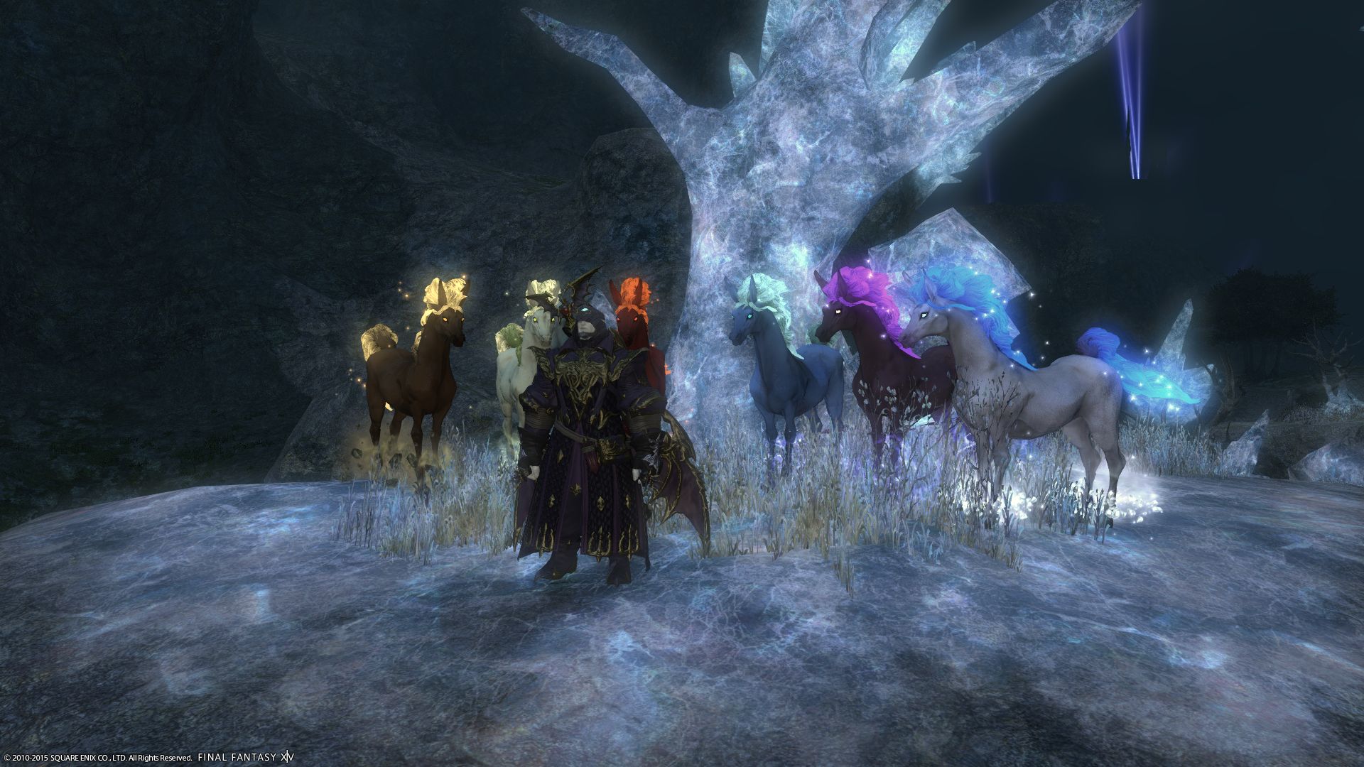 Solid white pony mount : r/ffxiv